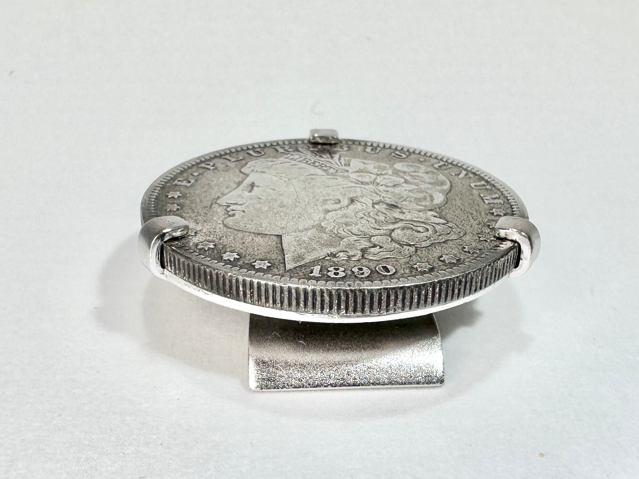 Vintage SWANK Money Clip 1890 Silver Morgan Dollar Coin - Etsy