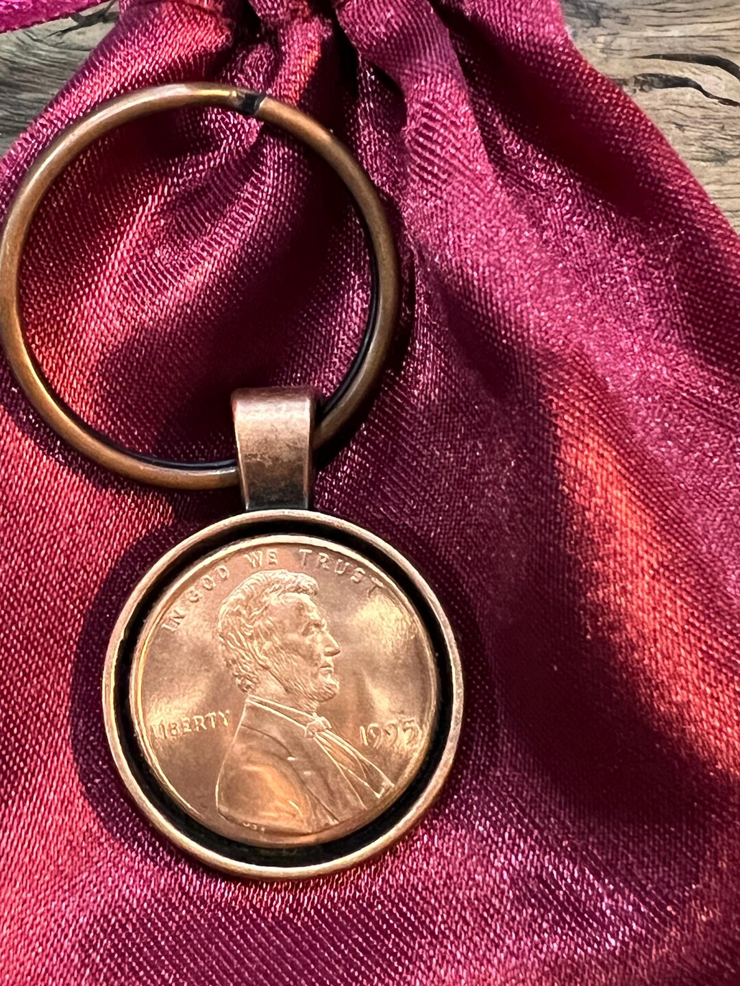1995 Penny Keychain #30 - Antique Copper - Etsy