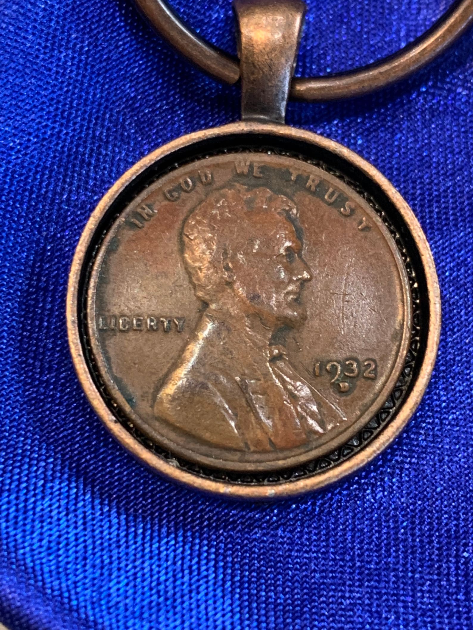 1932 Penny Keychain - Antique Copper - Etsy