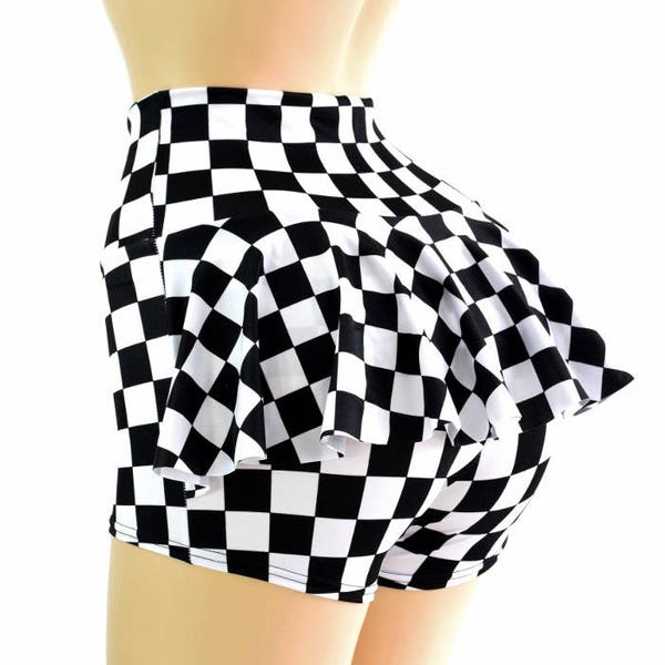 Black Ruffle Shorts - Etsy