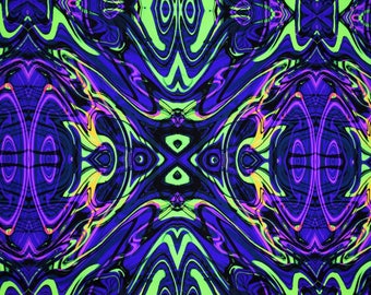 Psychedelic fabric | Etsy