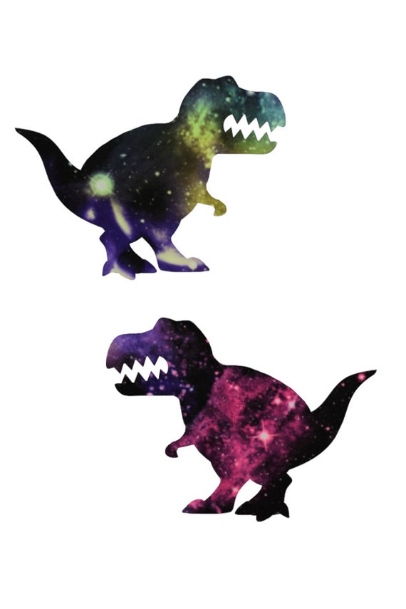 UV GLOW Galaxy T Rex Pasties Body Stickers Dinosaur | Etsy