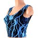 Neon UV Glow Blue Lightning Crop Tank-1500111 - Etsy