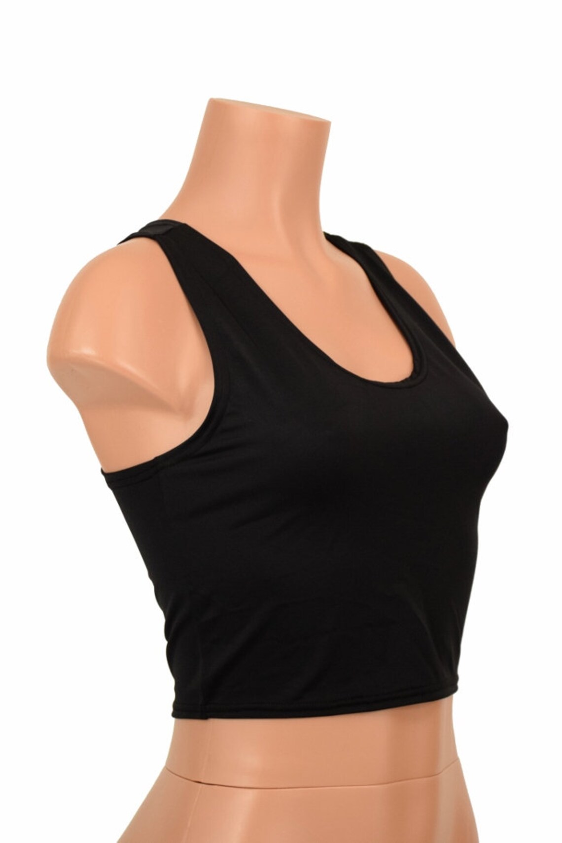 Black Zen Racerback Crop Top - Etsy