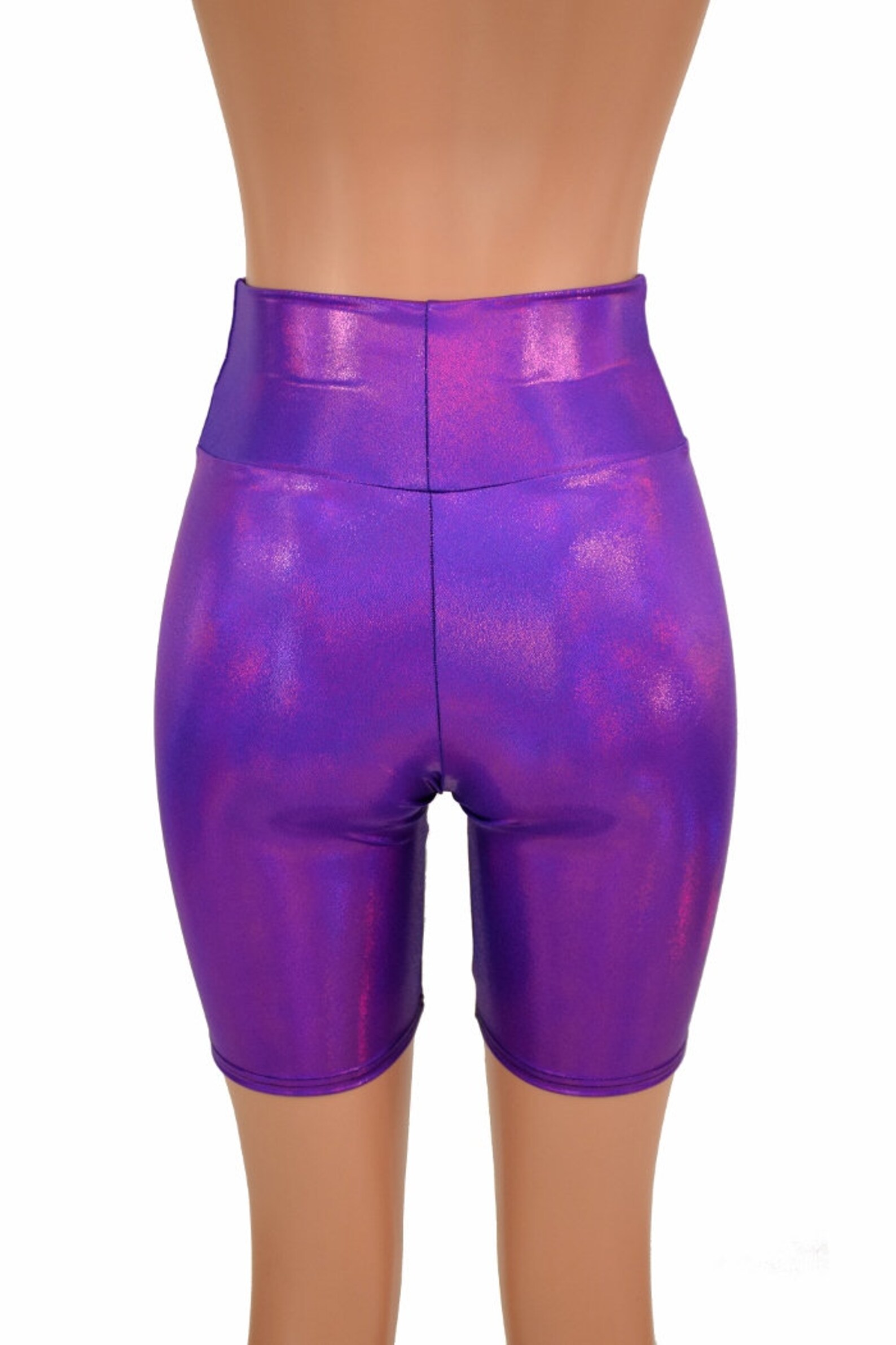 High Waist Grape Purple Bike Shorts 155441 - Etsy