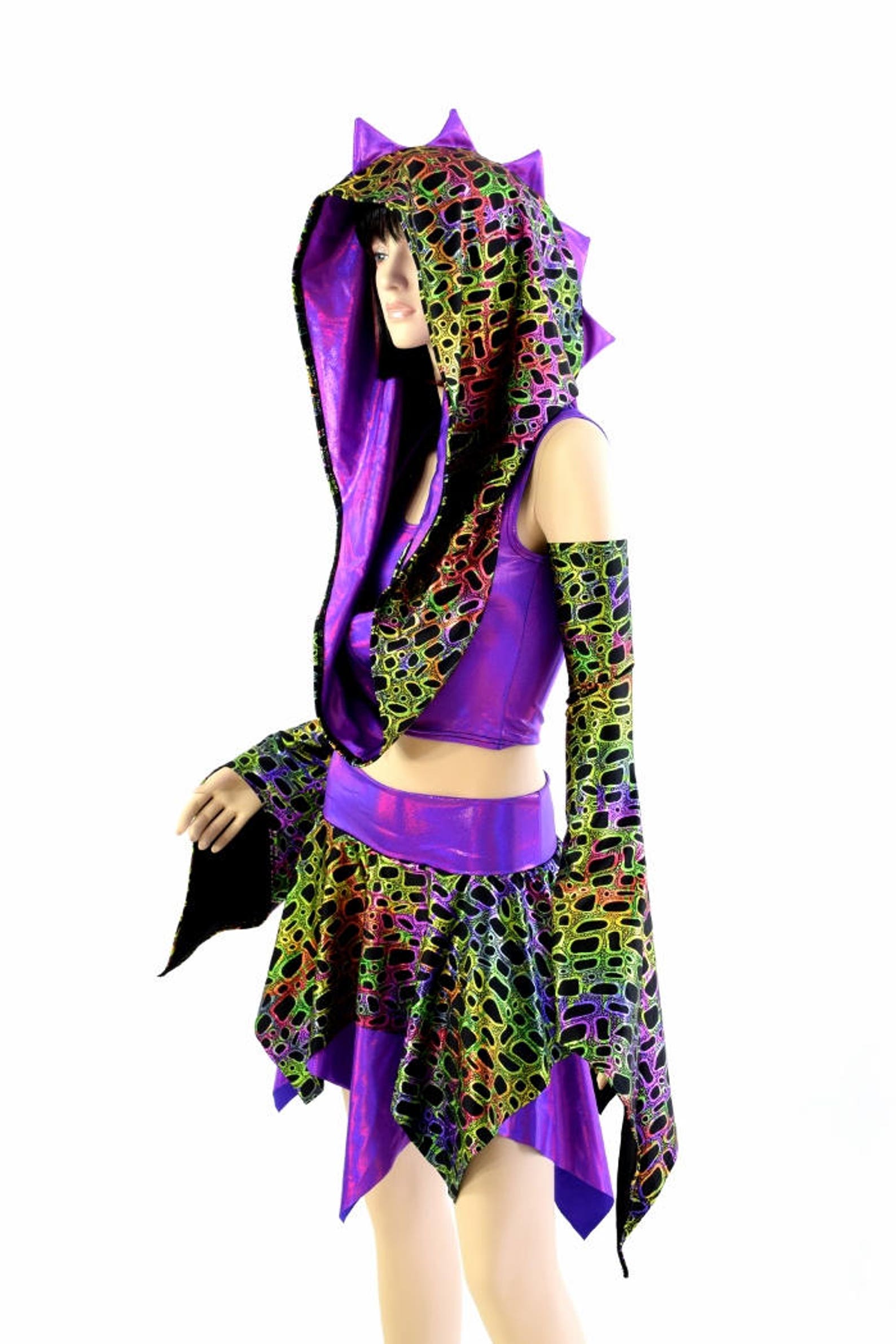 Weekender III Pixie Edition in Poisonous & Grape Holo W/spikes - Etsy