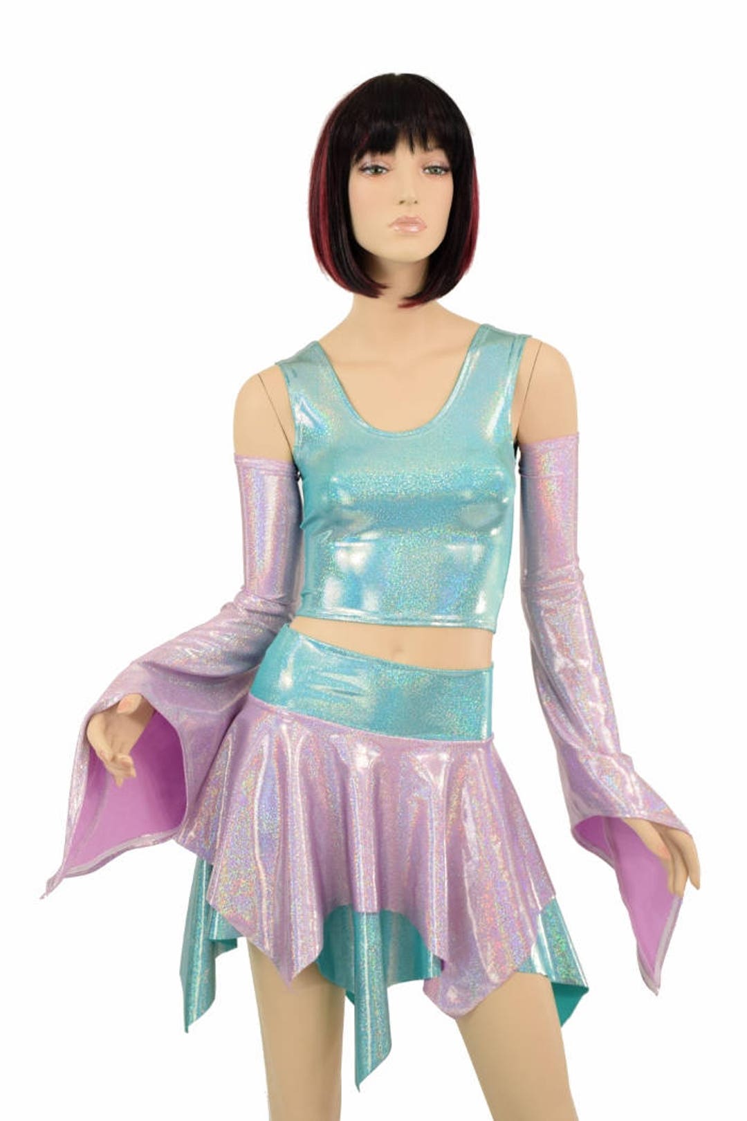 Pixie Day-tripper Set in Lilac Holographic and Seafoam Holographic ...