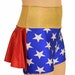 Kids Super Hero Ruffle Rump Dance Shorts // Gold SJ Waistband, Red SJ ...