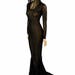 Glamorous, Bombshell Sheer Mesh See Through Hooded Gothic Gown With ...