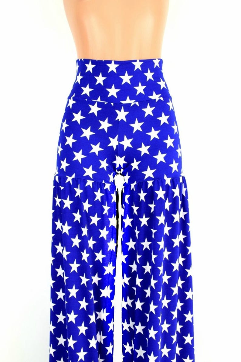 Stilt Pants in Blue and White Star Print Stilting Costume Stilt Covers ...