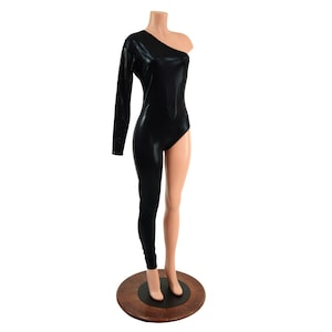 Black Mystique Asymmetrical Catsuit Right Arm and Leg, Siren Cut on ...