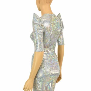 Frostbite Shattered Glass Holographic Sharp Shoulder Half Sleeve Scoop ...