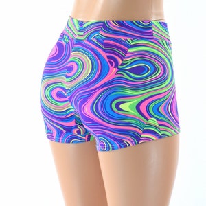 Midrise Shorts in Neon UV Glow Worm 152379 - Etsy