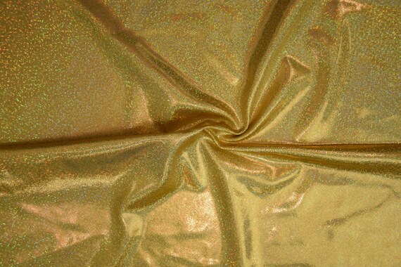 Gold Sparkly Jewel Four Way Stretch Spandex Fabric by the - Etsy