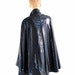 Unisex 35" Long Reversible Black & Gold Holographic Hoodless Cape Cloak ...