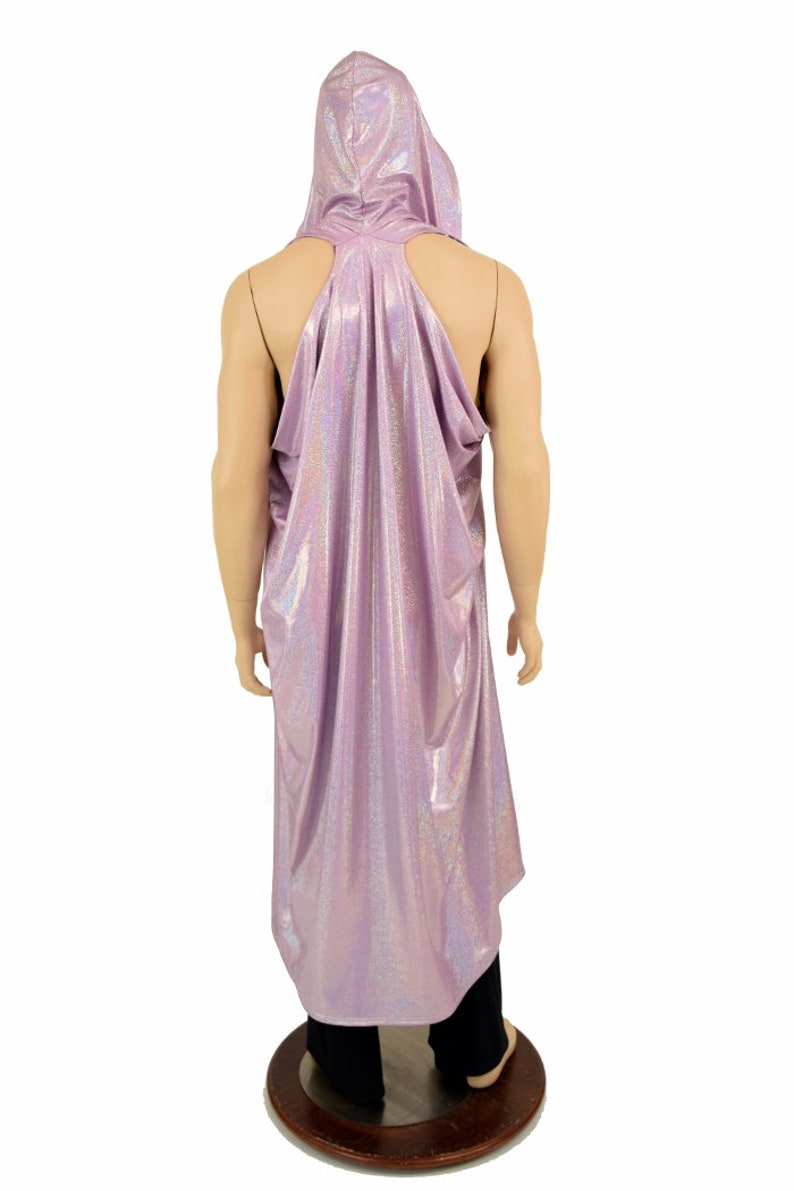 Reversible Hooded Racerback Duster Lilac Holographic / UV Glow | Etsy