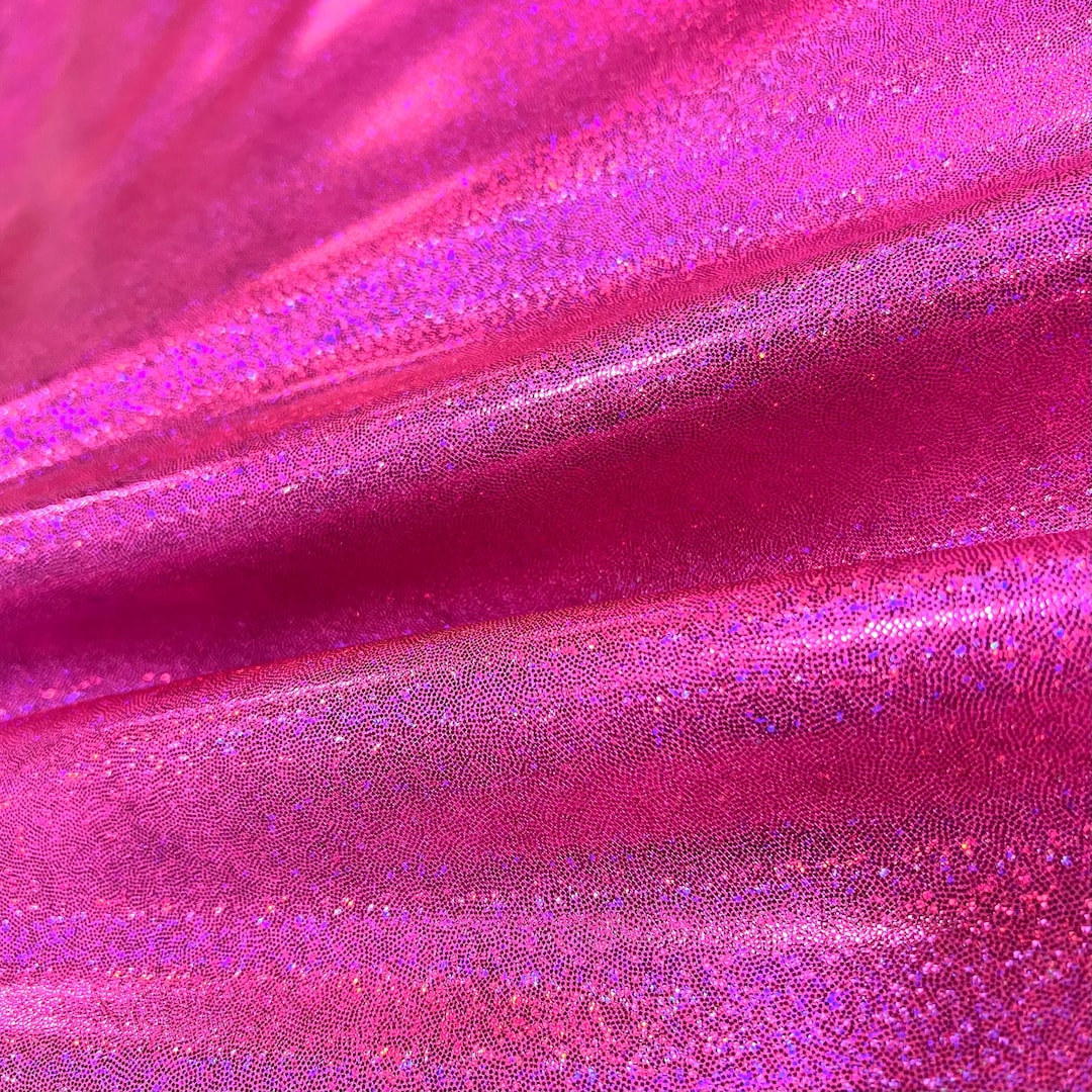 Neon Pink Sparkly Jewel Four Way Stretch Spandex Fabric (by the Yard ...