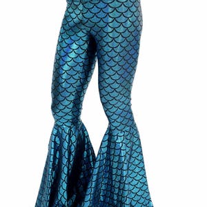Mens Triton Bell Bottoms in Turquoise Dragon Scale - 154816 - Etsy