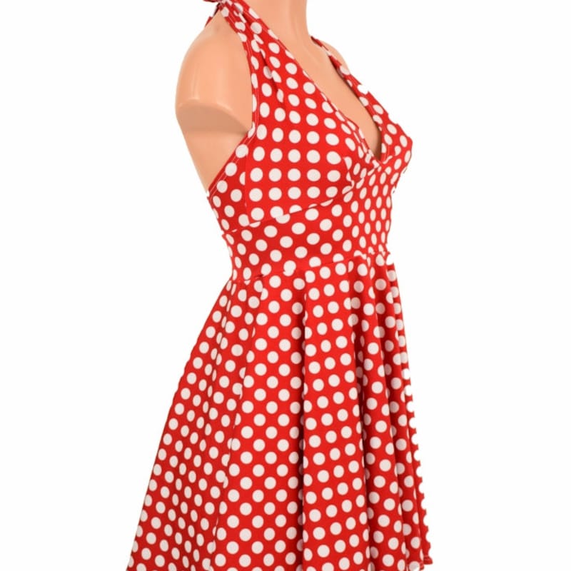 Red Polka Dot Dress - Etsy