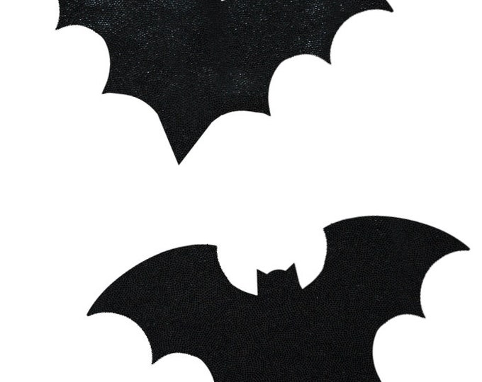 Black Mystique Metallic Bat Pasties Halloween Body Stickers | Etsy