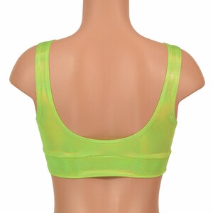 Lime Green Holographic Starlette Bralette - Etsy