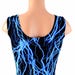 Neon UV Glow Blue Lightning Crop Tank-1500111 - Etsy