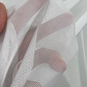 Four Way Stretch White Mesh Fabric (by the Yard) - Etsy