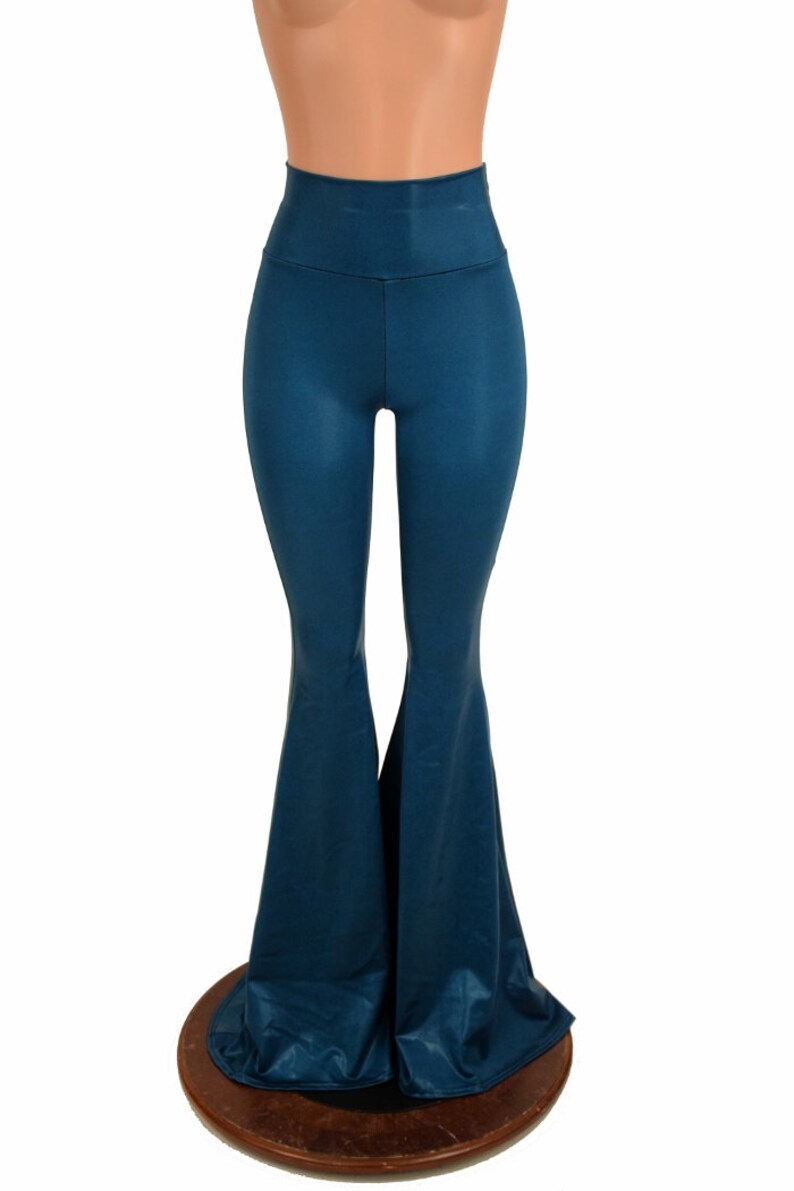 Nile Blue Metallic Four Way Stretch Spandex Fabric by the - Etsy