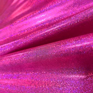 Neon Pink Sparkly Jewel Four Way Stretch Spandex Fabric (by the Yard ...
