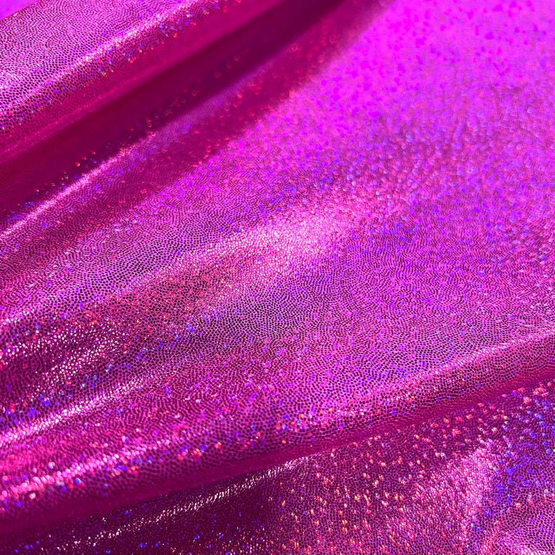Neon Pink Sparkly Jewel Four Way Stretch Spandex Fabric (by the Yard ...