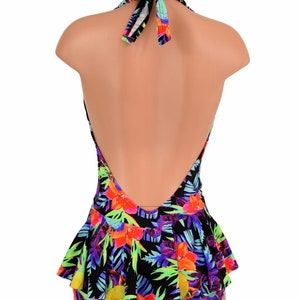Sonic Bloom Neon UV Glow "josie" Ruffle Rump Romper - - Etsy