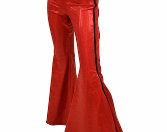 Red Plastic Pants | Etsy