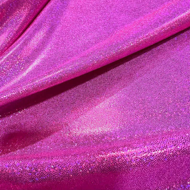 Neon Pink Sparkly Jewel Four Way Stretch Spandex Fabric (by the Yard ...