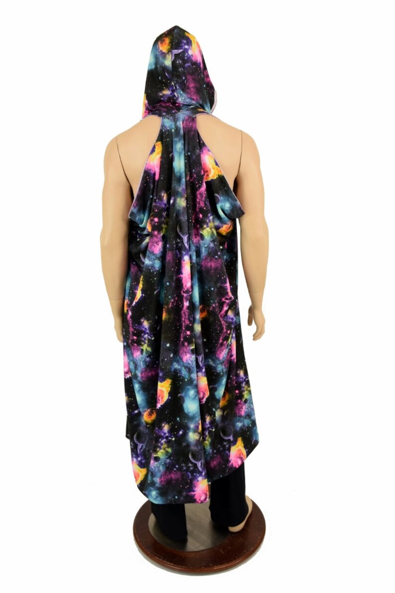 Reversible Hooded Racerback Duster Lilac Holographic / UV Glow | Etsy