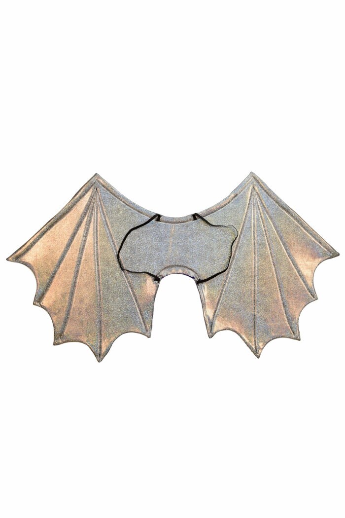 Two Tone Moonstone Metallic/silver Holographic Wireless Dragon Wings ...
