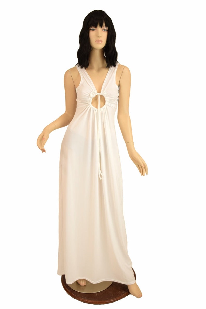 Sheer Smooth & Sleek White Spandex Grecian Gown - - Etsy