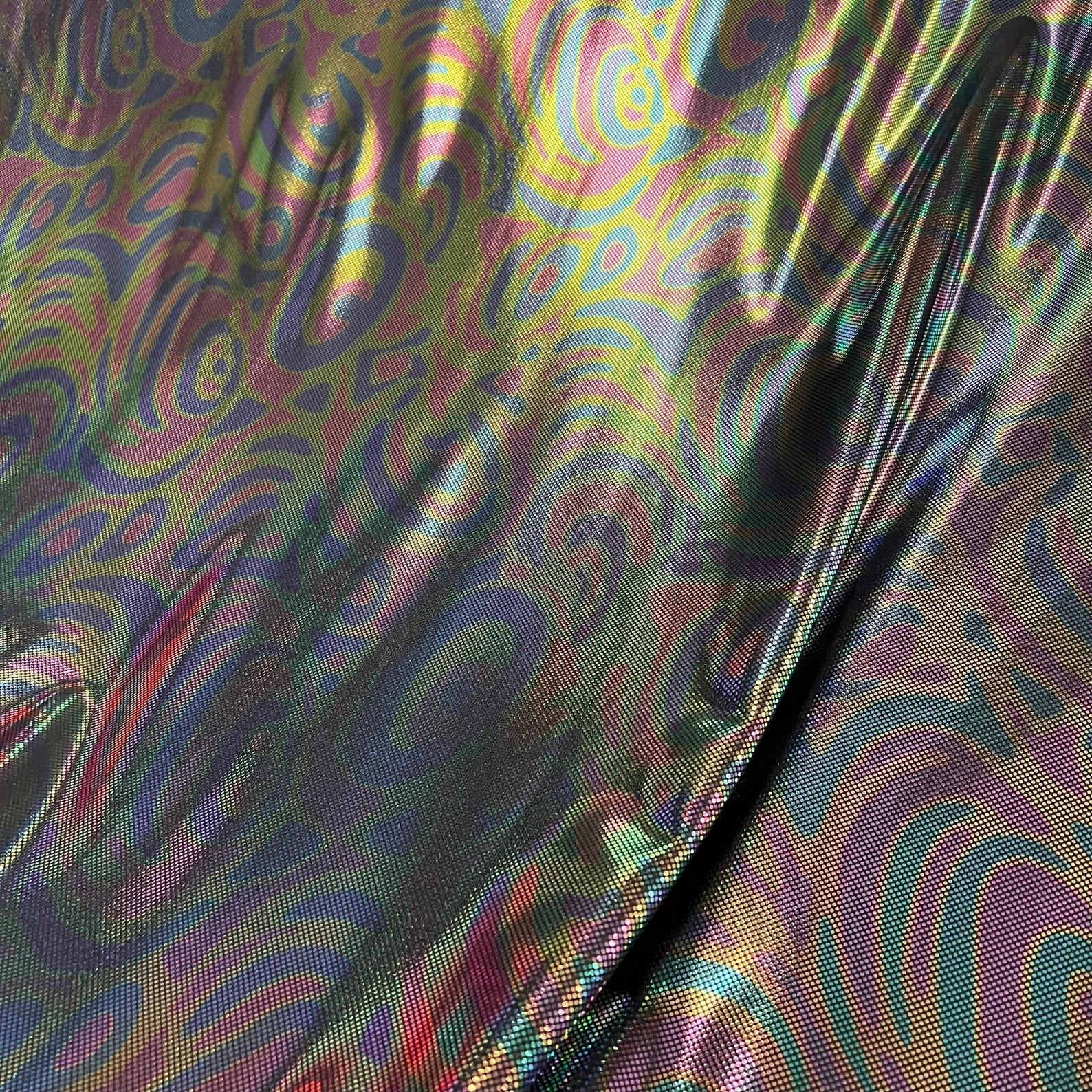 Oil Slick Four Way Stretch Spandex Fabric (by the Yard) - Etsy
