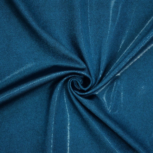 Blue Metallic Fabric - Etsy