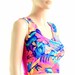 Two Tone Tank Style Crop Top Front to Back Reversible in Neon - Etsy
