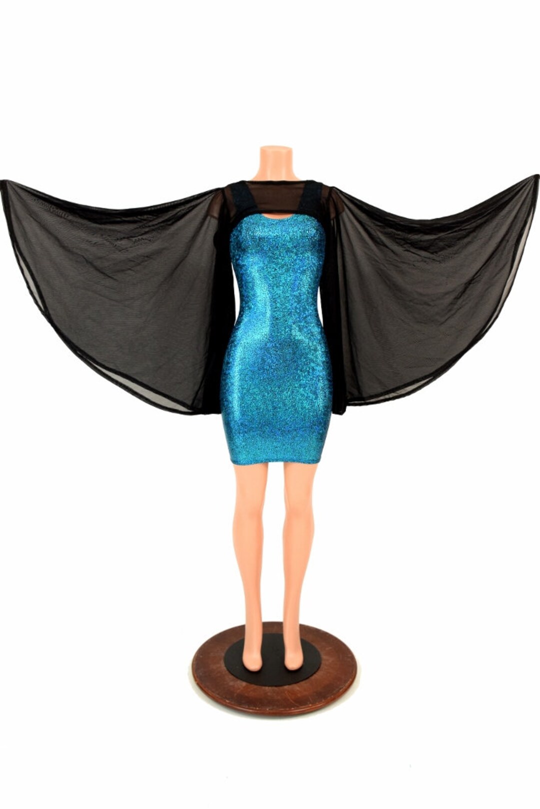 Black Mesh Fan Sleeve Bolero (bolero Only) - - Etsy