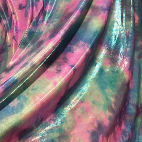 Prism Holographic Spandex Stretch Fabric by the Yard | Etsy