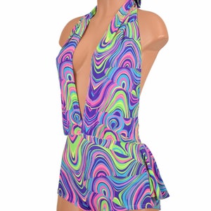 UV Glow Worm Print Josie Ruffle Rump Romper - 155446 - Etsy