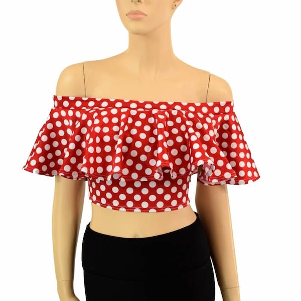Polka Dot Crop Top - Etsy