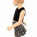 Kids Ruffle Rump Dance Shorts in Black & White Polka Dot Minnie Retro ...