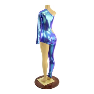 Moonstone Asymmetrical Catsuit With Boy Cut Leg and Waist Cutout - Etsy