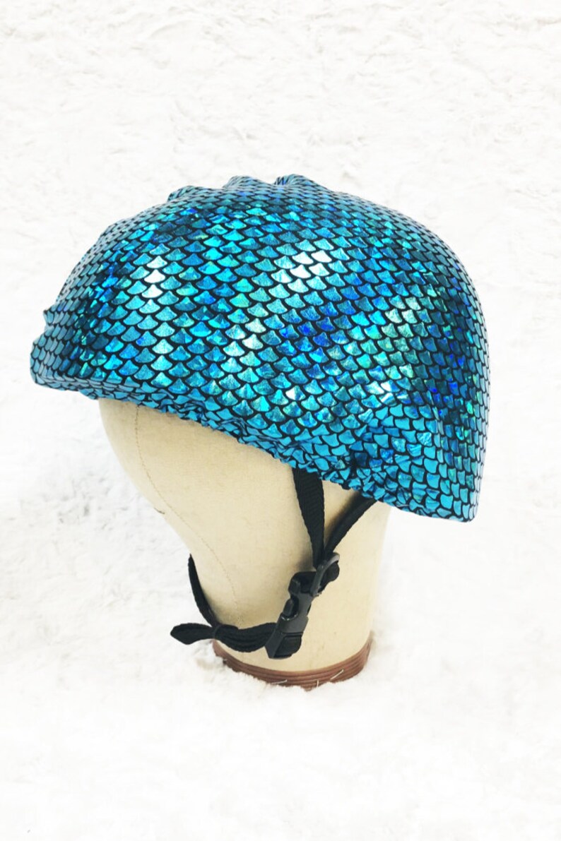 Aquamarine Fish Scale Roller Derby Helmet Cover cover Only | Etsy