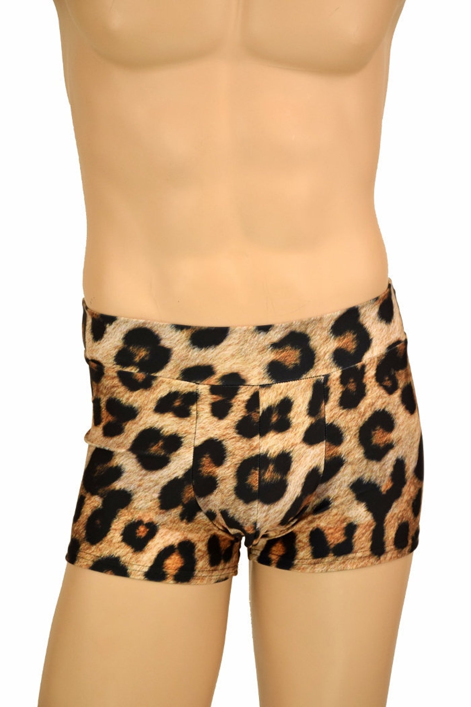 Men's Mid Rise aruba Shorts in Leopard Print - Etsy