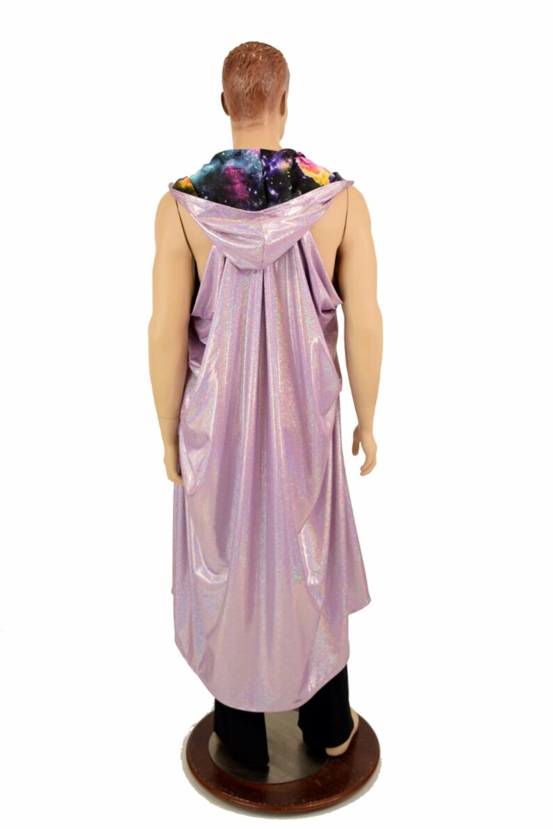Reversible Hooded Racerback Duster Lilac Holographic / UV Glow | Etsy