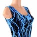 Neon UV Glow Blue Lightning Crop Tank-1500111 - Etsy