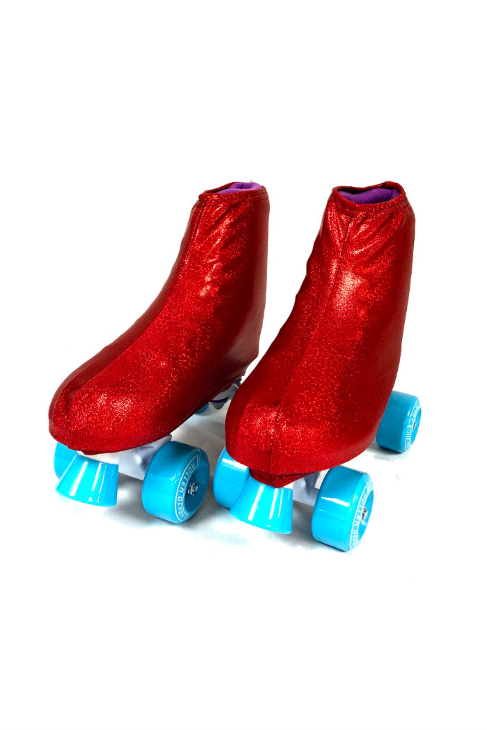 Red Sparkly Jewel Holographic Adult Roller Skate Boot Covers | Etsy